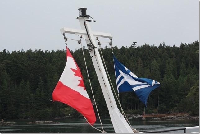 Canada and BC Ferries flags | Katherine Bickford