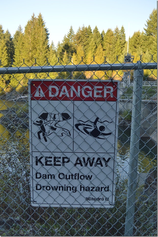 Island signs – Comox Lake Dam | Katherine Bickford