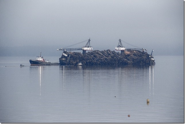 A log barge